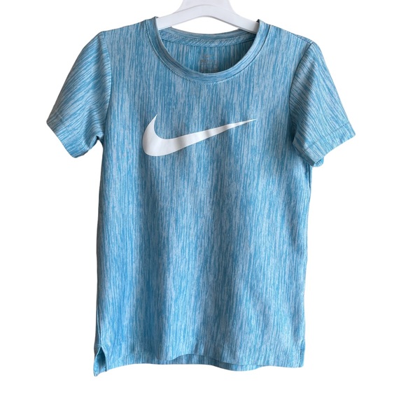 Nike | Shirts & Tops | Nike Drifit Light Blue Shortsleeve Tee Sz 7 ...